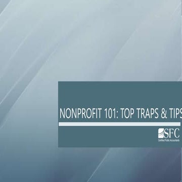 Nonprofit 101 Top Traps Tips - Tech Soup Sept. 2023.pptx