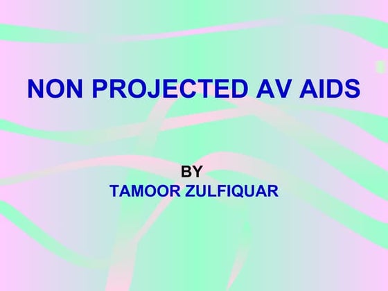 Non projected av aids - Charts, Poster, flash cards | DOCX
