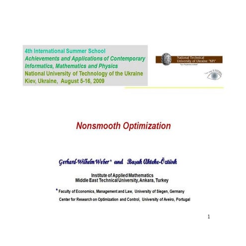 Nonsmooth Optimization | PDF