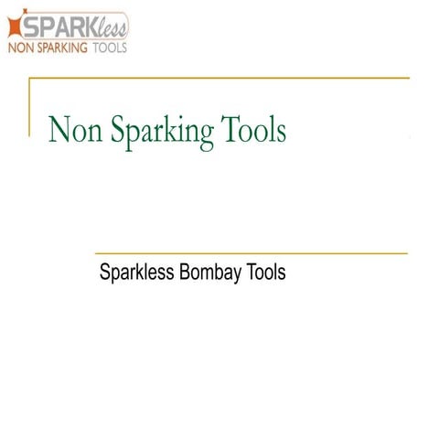 Non sparking tools | PPT