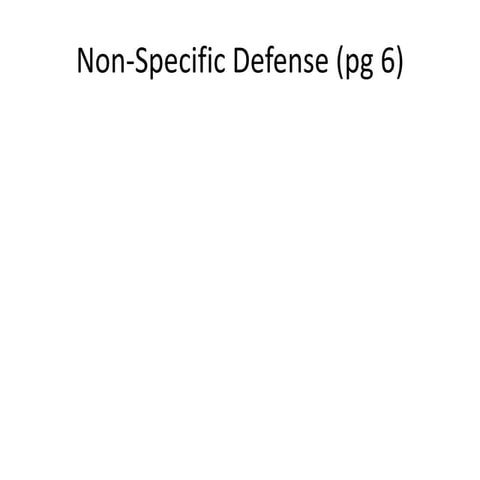 Nonspecific defenses | PPTX
