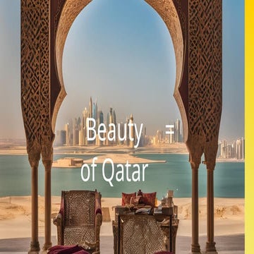 Explore the natural beauty of gulf through historic land of qatar | PPTX