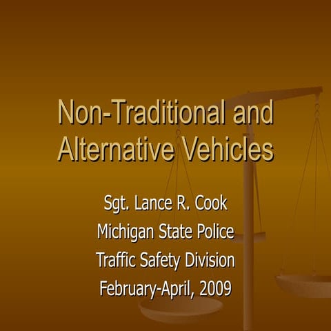 Non Traditional And Alternative Vehicles New | PPT