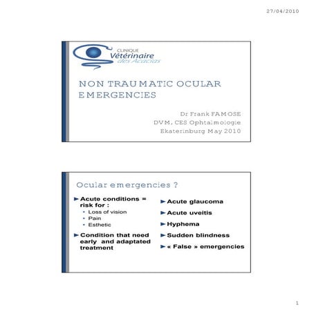 Non traumatic ocular_emergencies | PDF