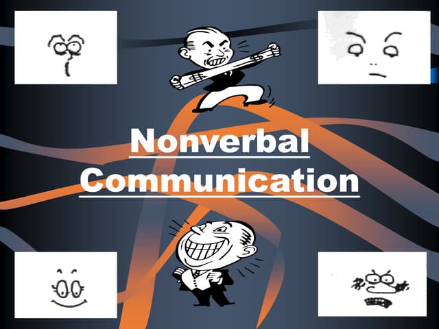 Nonverbal communication powerpoint | PPTX