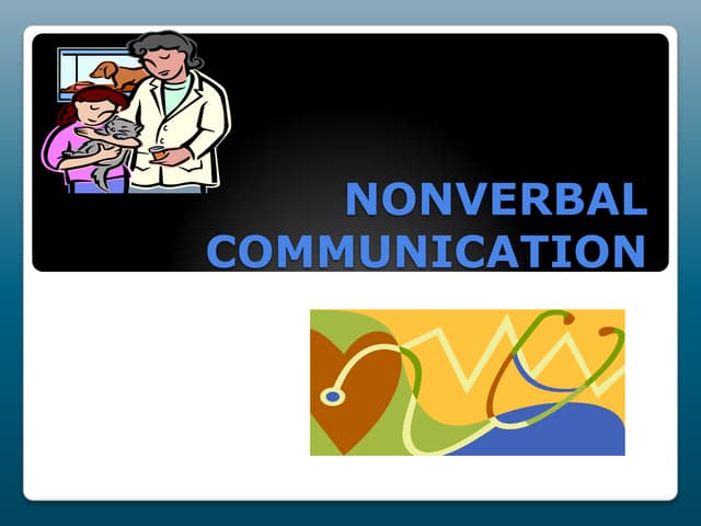 Verbal and nonverbal communication | PPTX