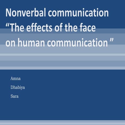 Nonverbal communication | PPT