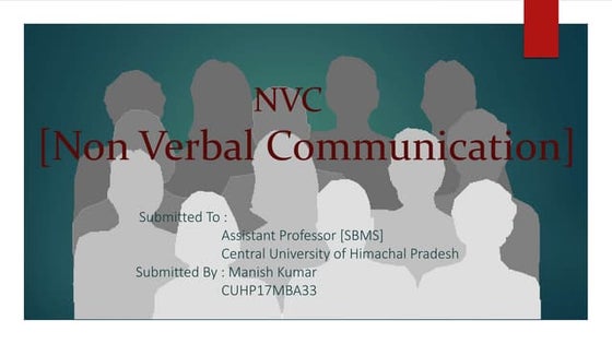 Non verbal communication | PPTX