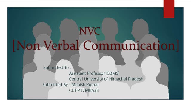 Non verbal message within intercultural communication(olfactics) | PPTX