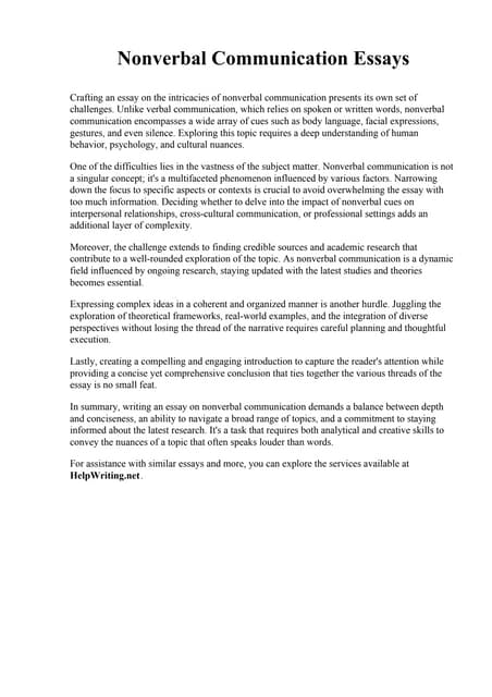 Verbal And Nonverbal Communication Essay.pdf