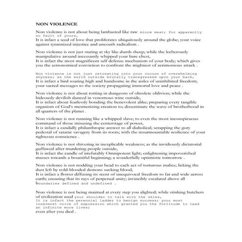 Non Violence | PDF