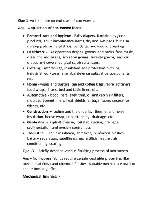 Clothtech Technical Textile | PPT