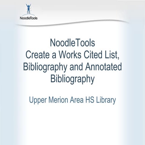 Noodle tools for students | PPT