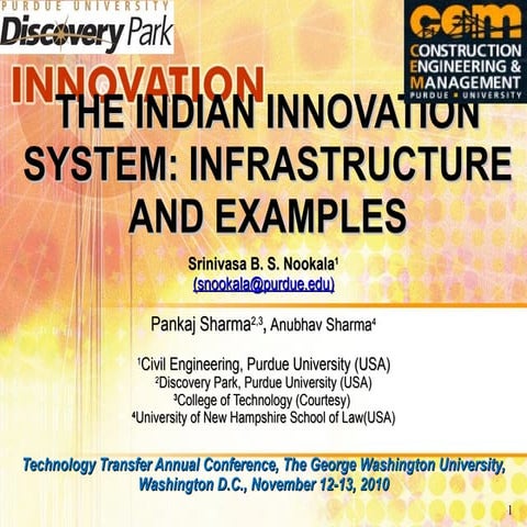 Innovation Capacity in India | PPT