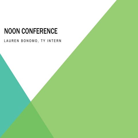 Noon conference 9.10