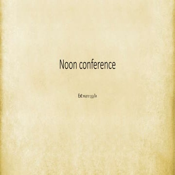 Noon conference hangman | PPTX