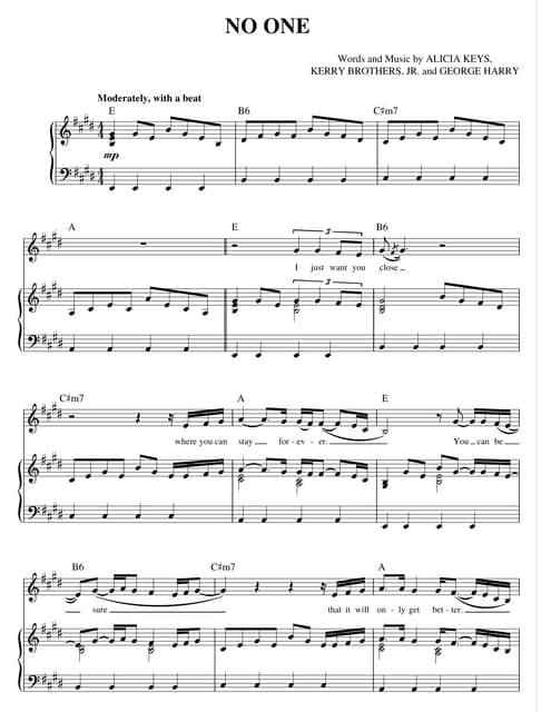 Alicia keys-no-one | PDF | Hip Hop Music | Music