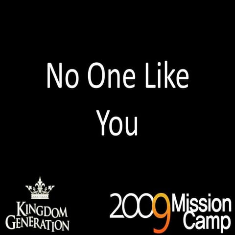 No one like you | PPTX