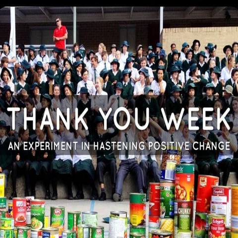 Thank You Week - An experiment in hastening positive change in Middle ...