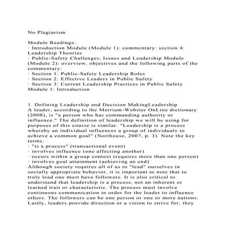 Citadel Leadership Brochure | PDF