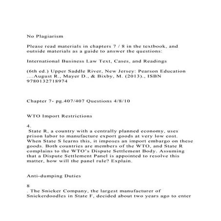 No PlagiarismPlease read materials in chapters 7 8 in the .docx ...