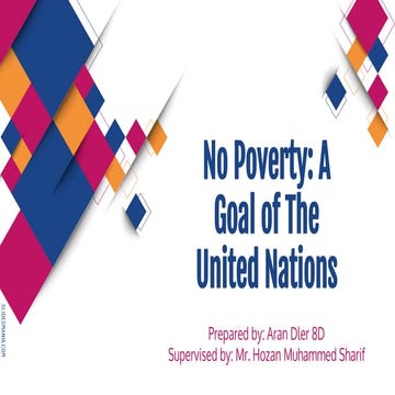 No poverty A Goal Of United Nations Power Point | PPTX