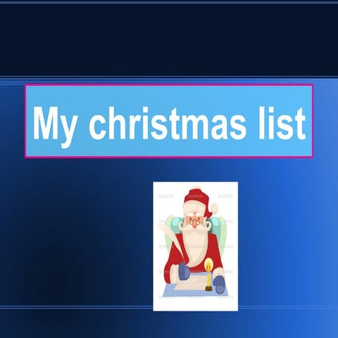 Noras christmas list | PPT