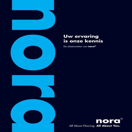 nora flooring systems - Nora uw ervaring is onze kennis | PDF