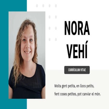 CV Nora Vehí | PPTX