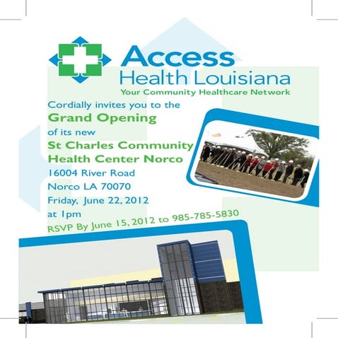 Norco Community Health Opening Invite | PDF