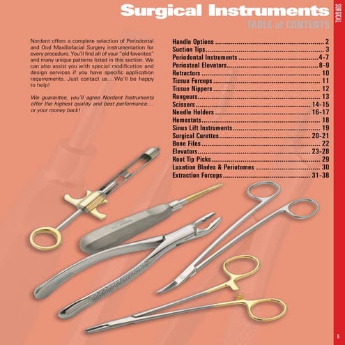 Catalogue Surgical Nordent | PDF