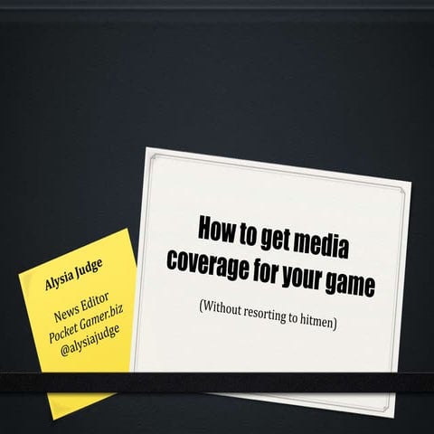 How to get media coverage for your game | PPT