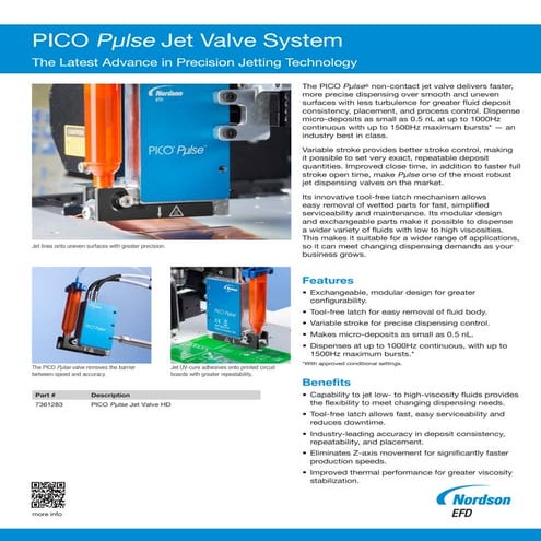 Nordson Efd Pulse Valve Data Sheet Pdf