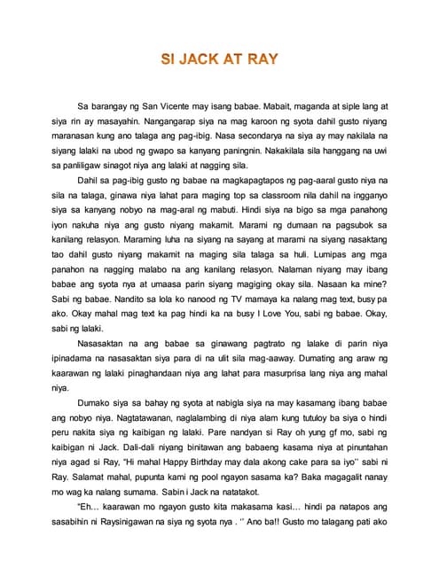 Ang Dalawang Magkaibigan | DOCX