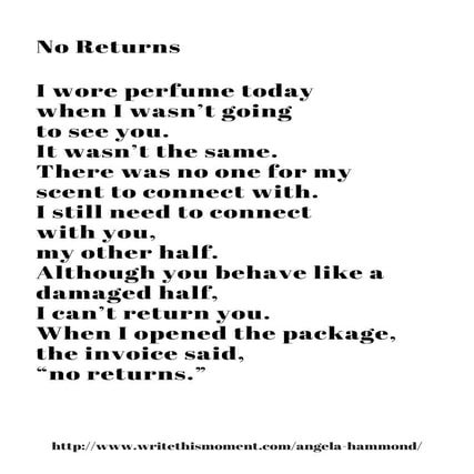 No Returns, Poem | PDF