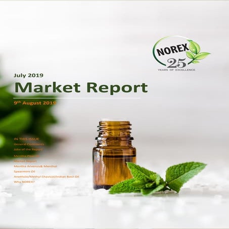 Norex Mint Market Update 2020 | PDF