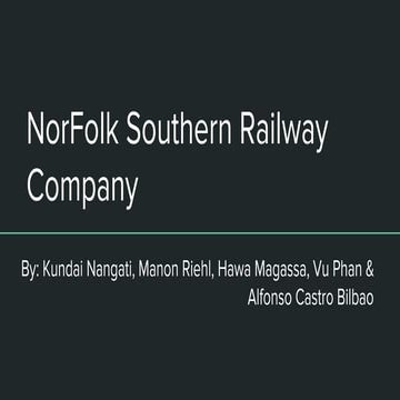 Nor folk southern railway company | PPT