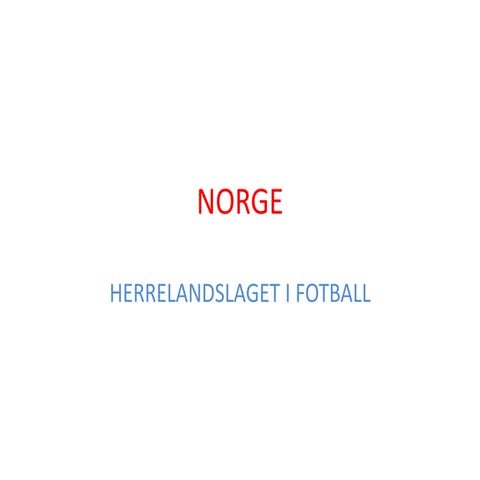 Norge | PPT