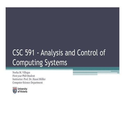 Analysis and Control of Computing Systems | PDF