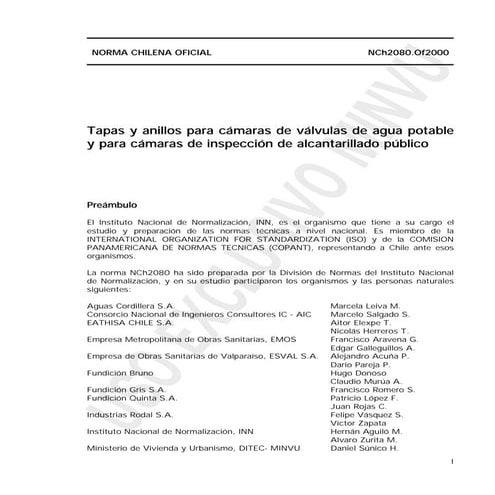 Norma chilena oficial_n_ch2080_of2000 (camaras exteriores) | PDF