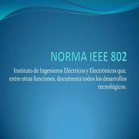 Norma ieee 802 | PPTX