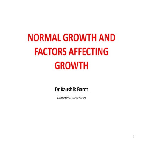 Normal growth in pediatrics | PPT