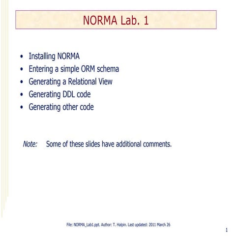 Norma lab1 update_110326 | PPT