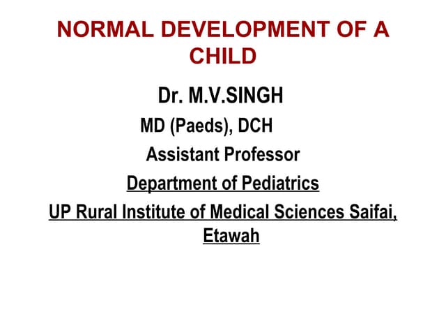 Global Developmental Delay (GDD) | PPTX