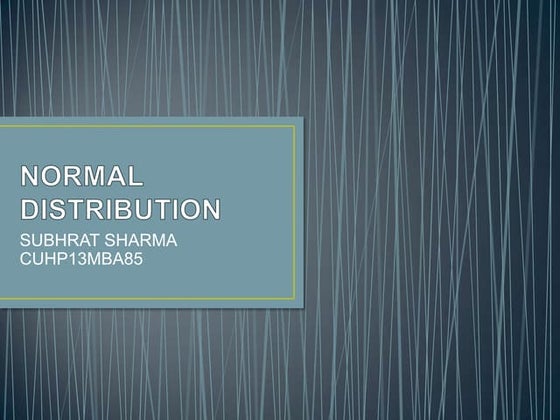STATISTICS: Normal Distribution | PPTX | Physics | Science