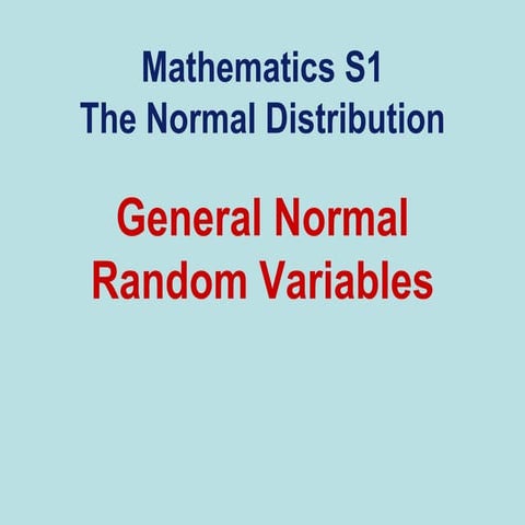 Normal Distribution of data (Continous data) | PPT