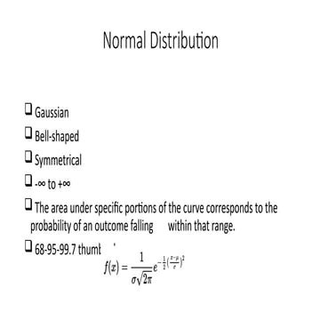 Normal Distribution in statistics for eco | PPTX