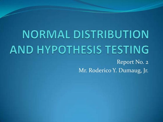 STATISTICS: Normal Distribution | PPTX | Physics | Science