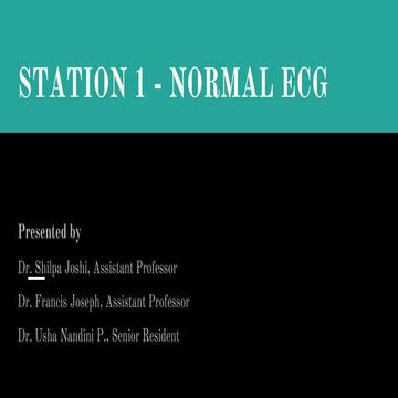 NORMAL Electrocardiography for Medical and Nursing Students | PPTX