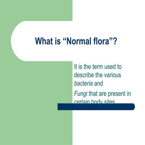 Normal flora | PPT
